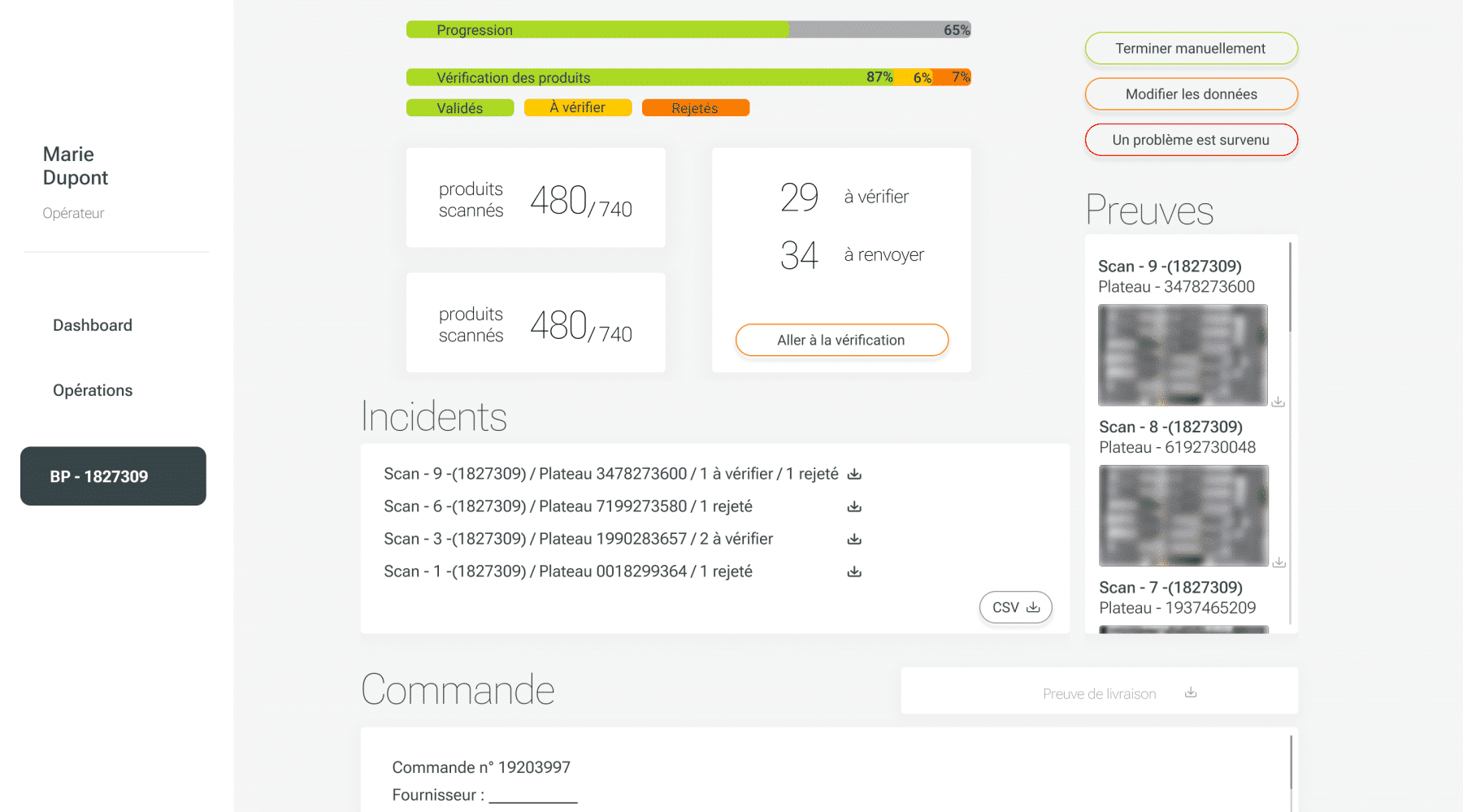 Vérification planogramme - Datakeen
