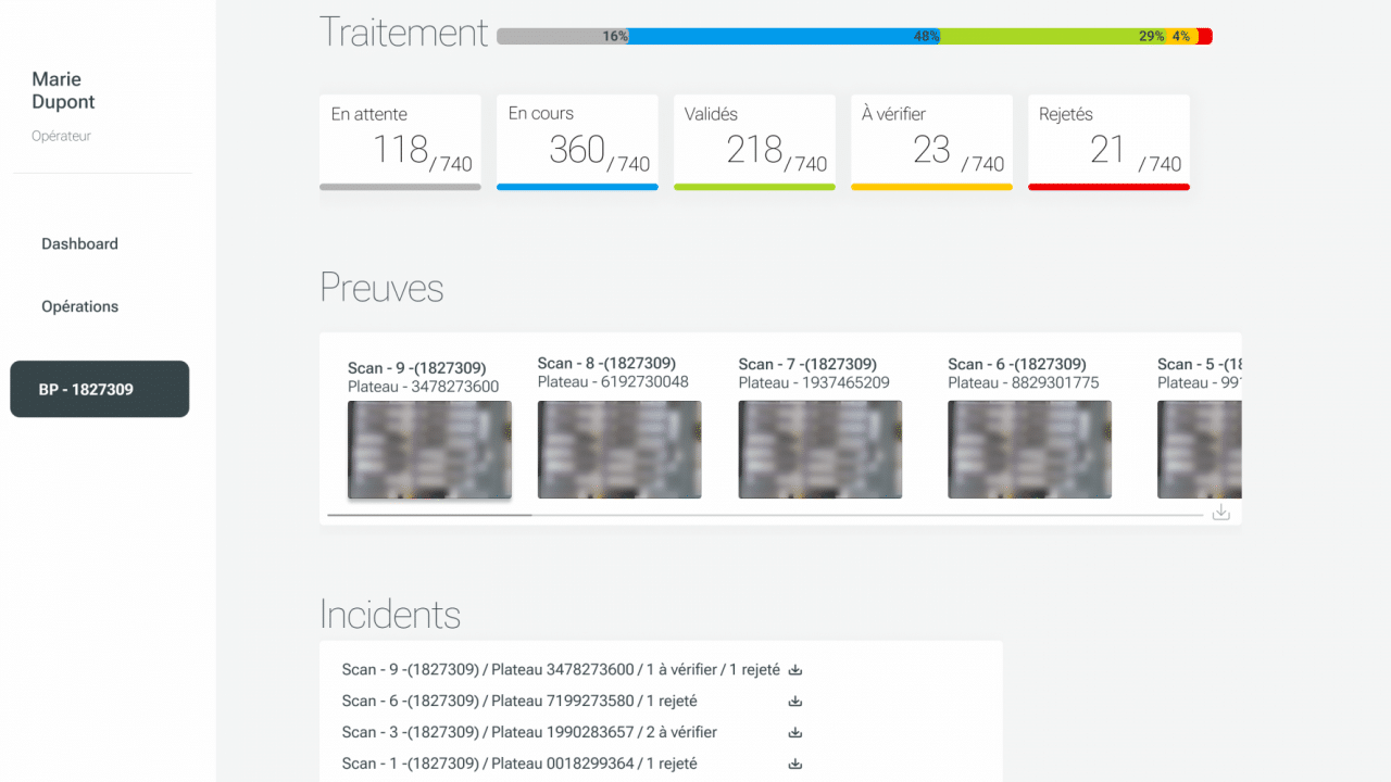 Vérification planogramme - Datakeen