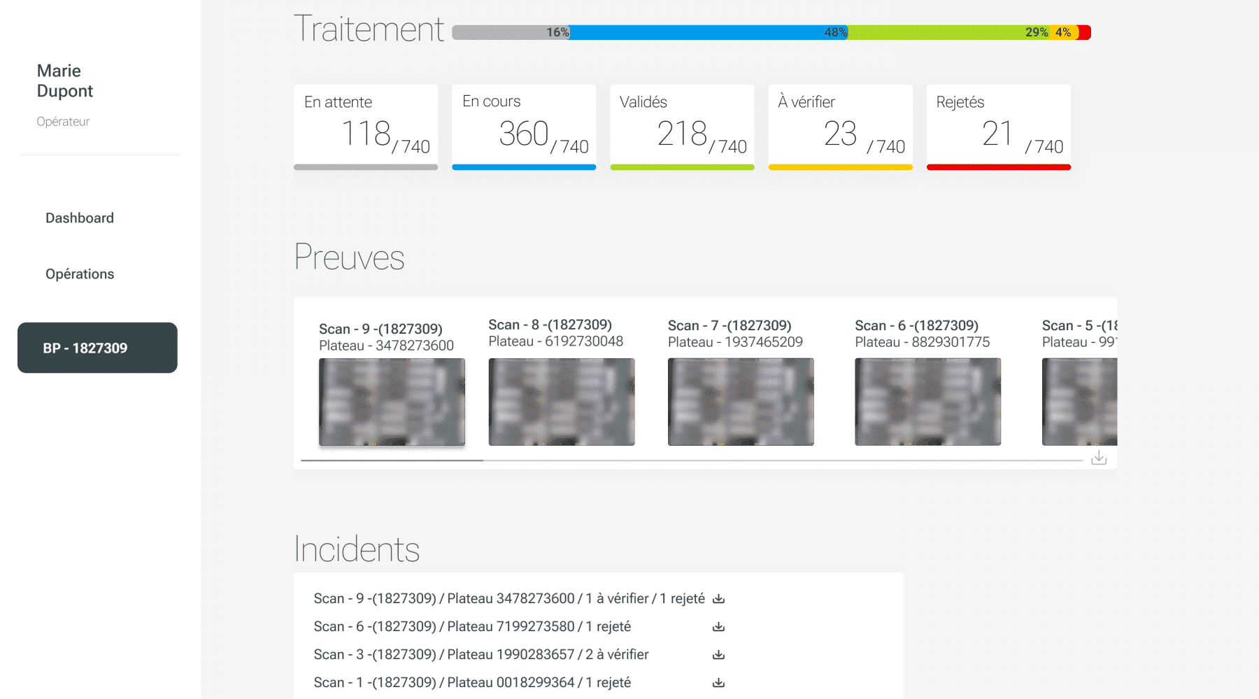 Contrôle qualité - Datakeen